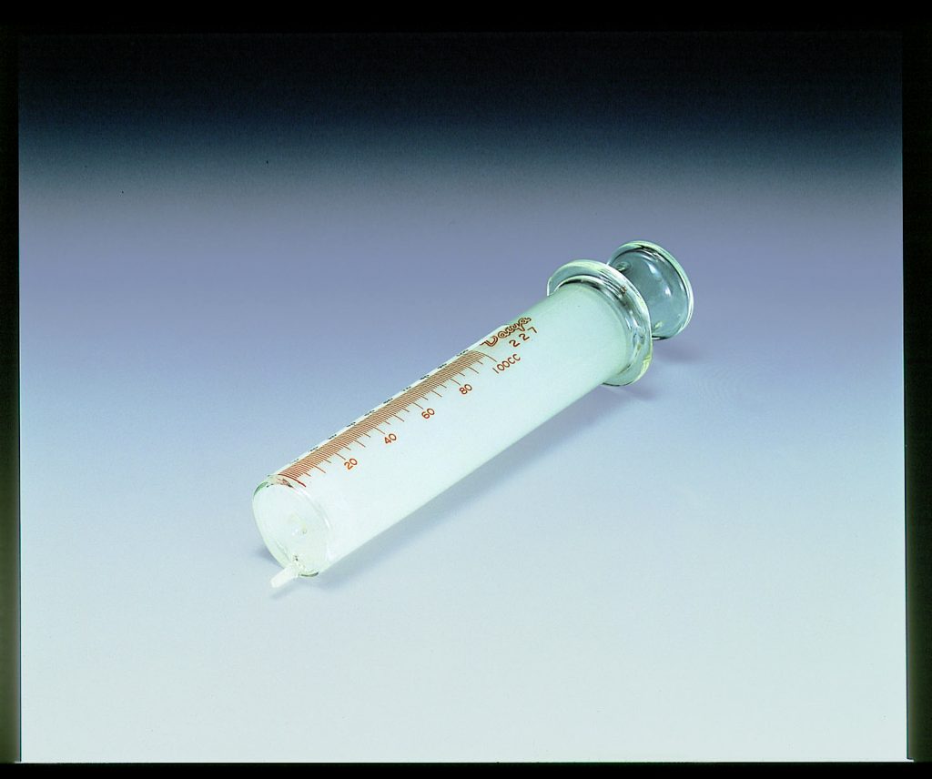 SS-100 100ml Glass Syringe - Euro Gas